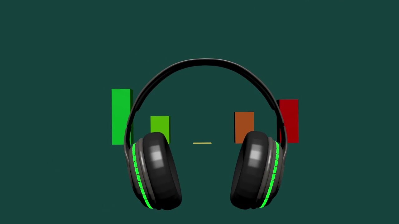 3D and 2D Headphones animation - YouTube