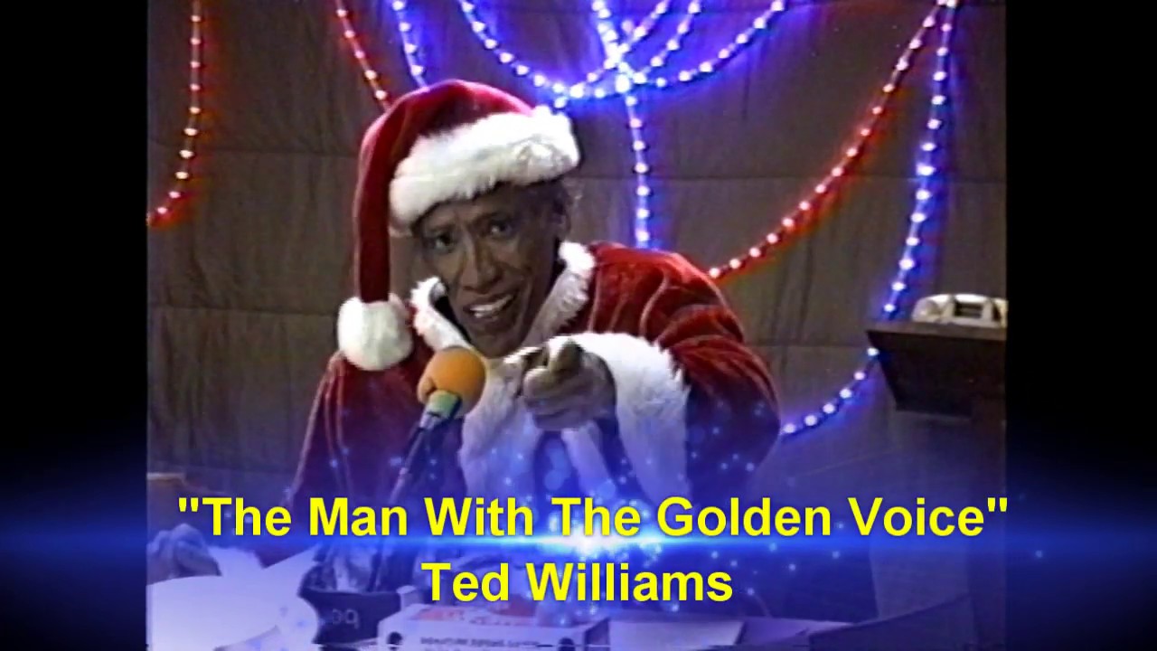 "The Man With The Golden Voice" Ted Williams performing "The Christmas ...