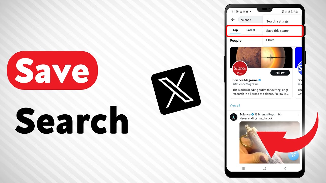How To Save A Search In X - Full Guide - YouTube