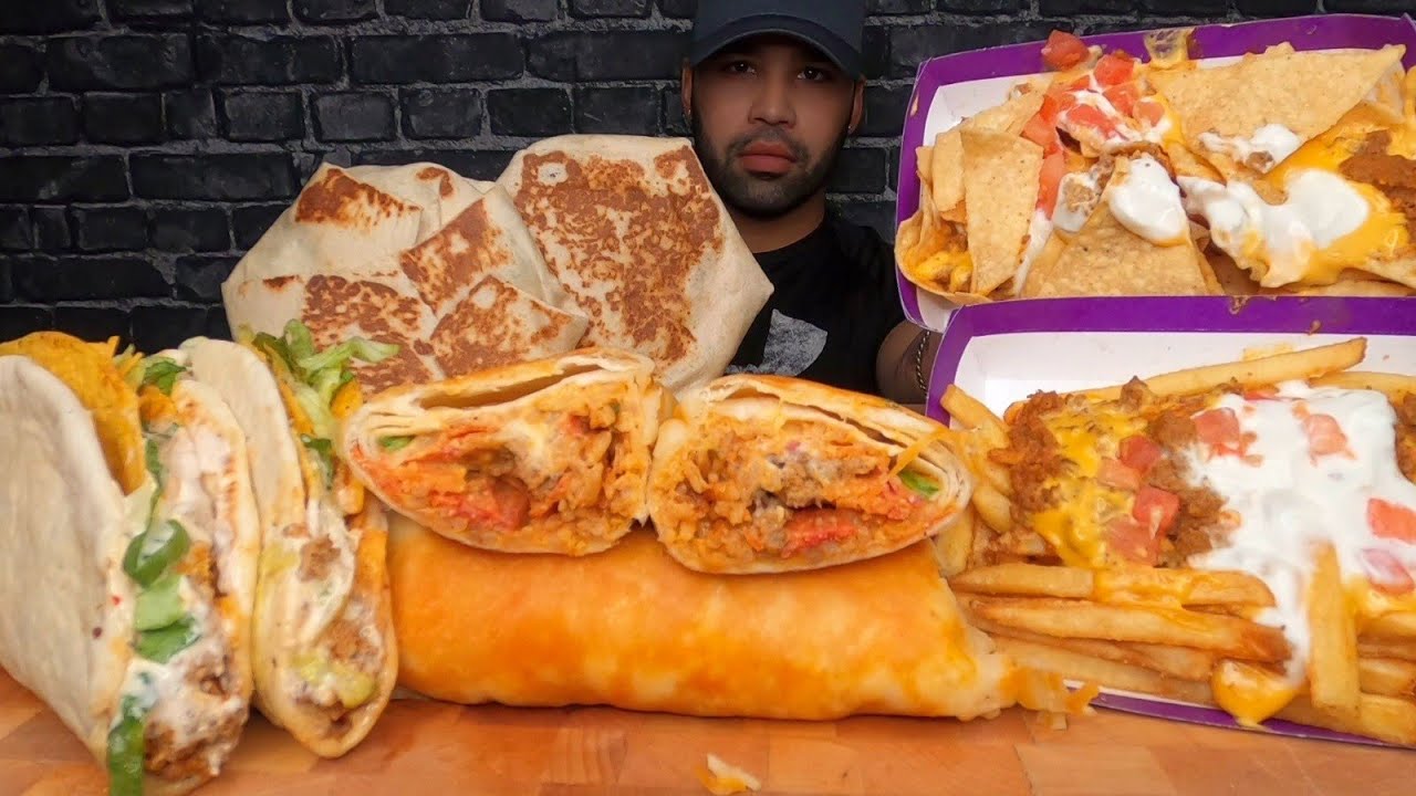 (ASMR NO TALKING) TACO BELL MUKBANG - YouTube