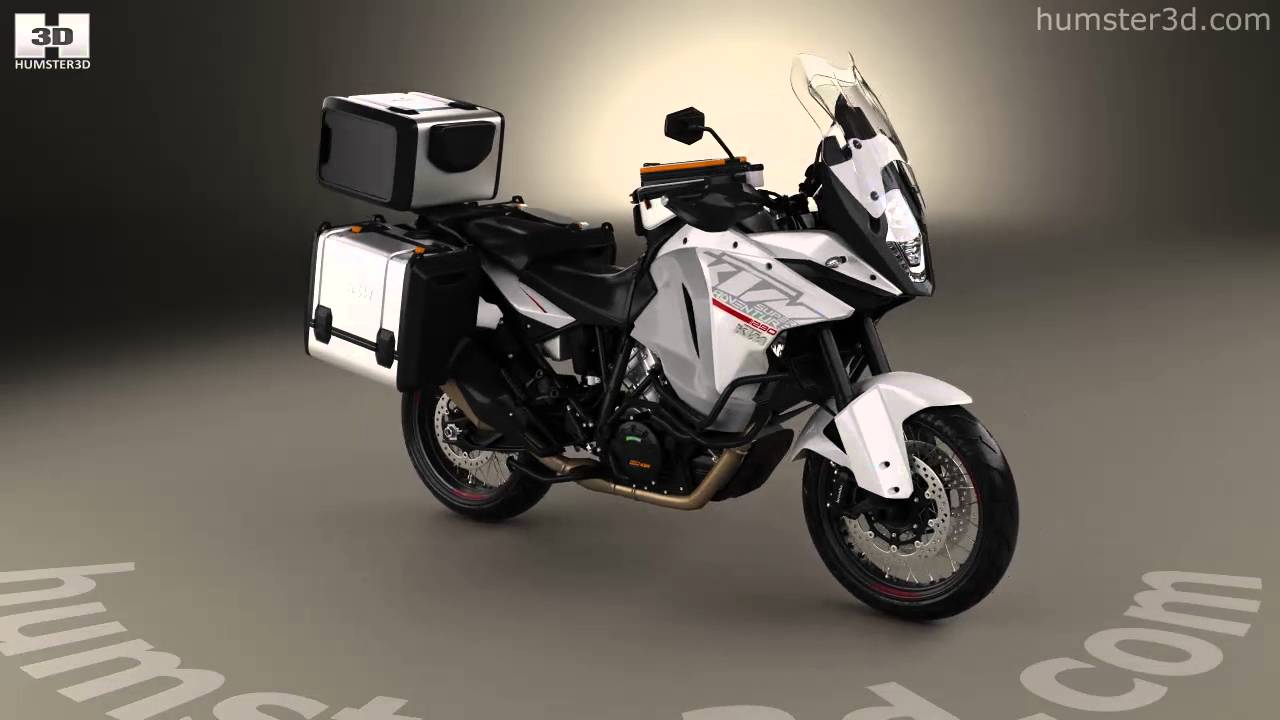 KTM 1290 Super Adventure 2015 3D model by 3DModels.org - YouTube