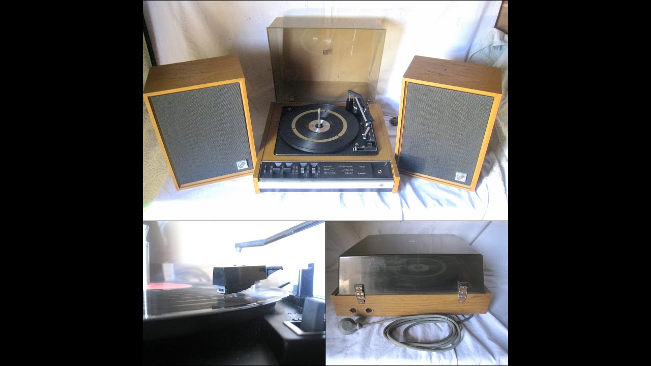 Vintage AWA Trender B411 Solid State Turntable with Speakers - YouTube