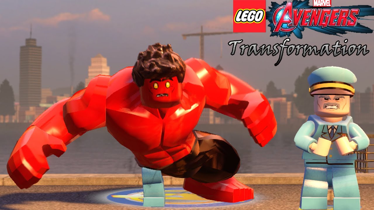 Lego Marvel's Avengers - Red Hulk (Transformation) - YouTube