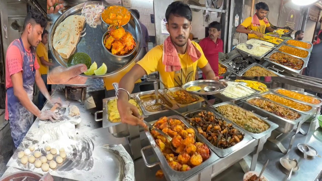 Economical Cheapest Lunch Thali Only Rs. 40/- | Cheapest Food Of ...