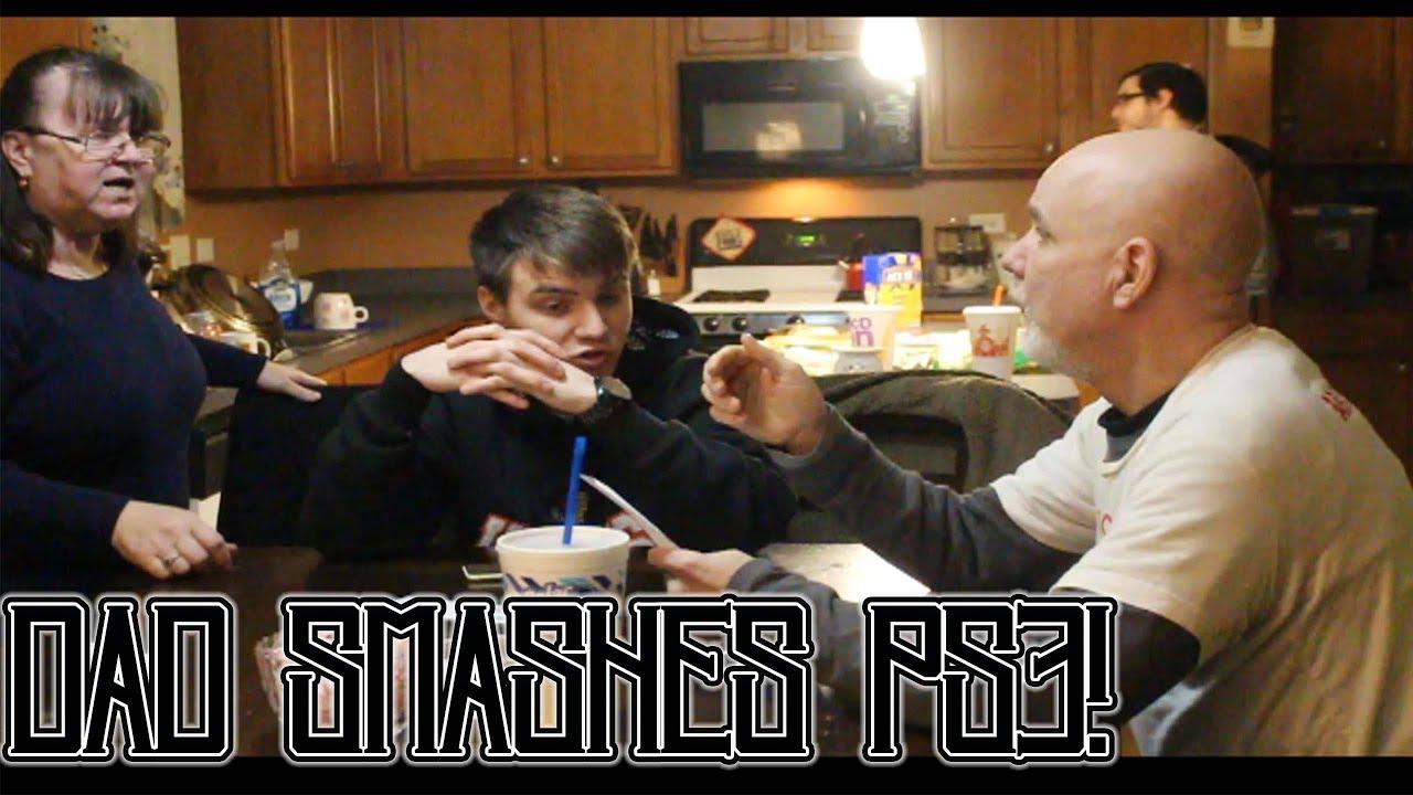 DAD SMASHES PLAYSTATION 3! - YouTube