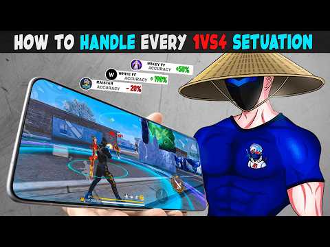 99% Headshot Rate☠️  Handle Every 1vs4 Situation? 🎯 Free Fire Tips And Tricks | Free Fire Max