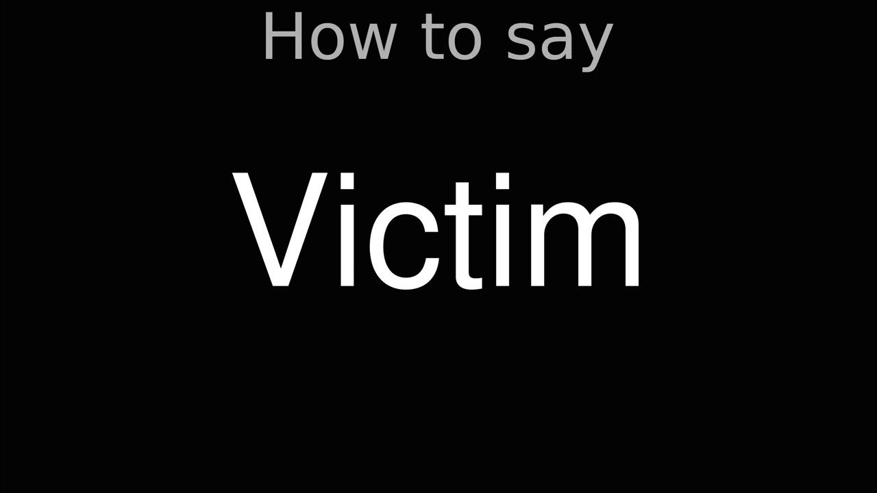 How to Pronounce correctly Victim (Movie) - YouTube