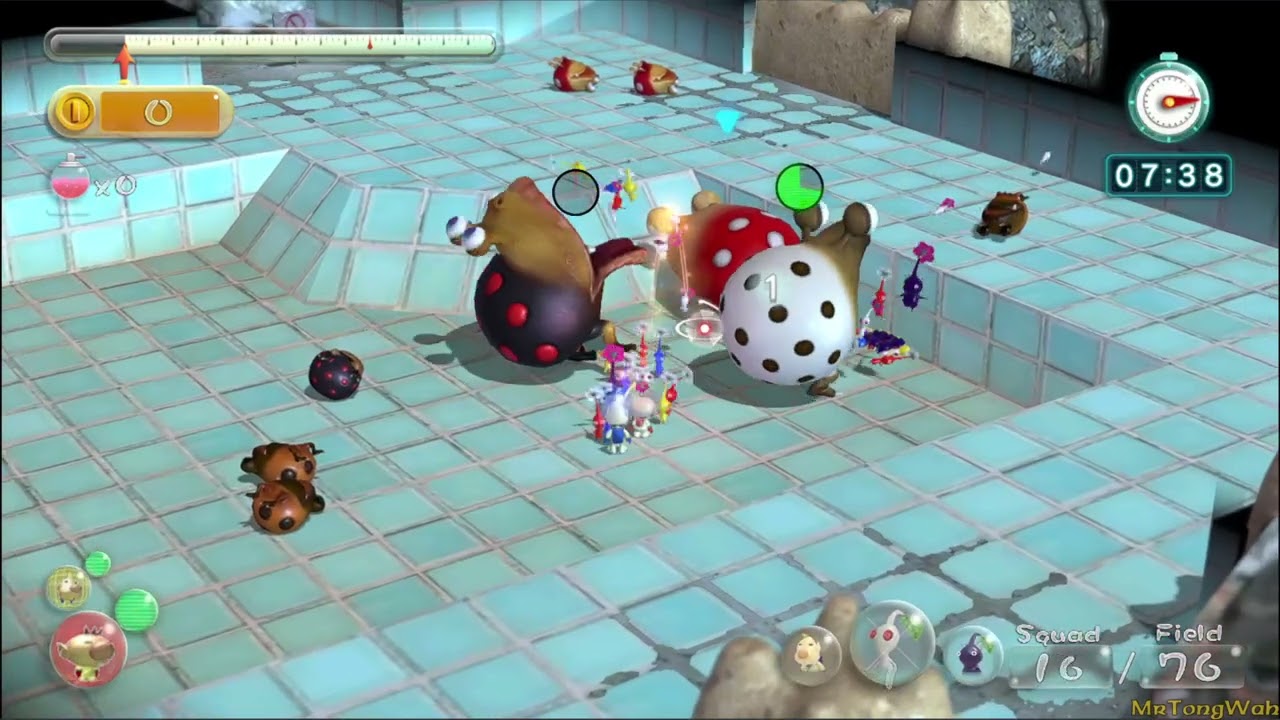 Pikmin 3 Deluxe Hack - Hole of Heroes Sublevel 9 - YouTube