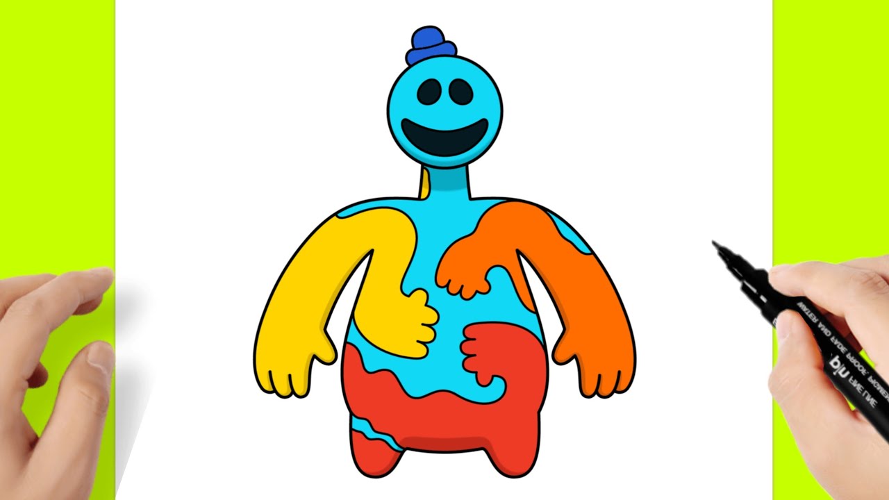 How to draw Doey the Doughman from Poppy Playtime 4 - YouTube