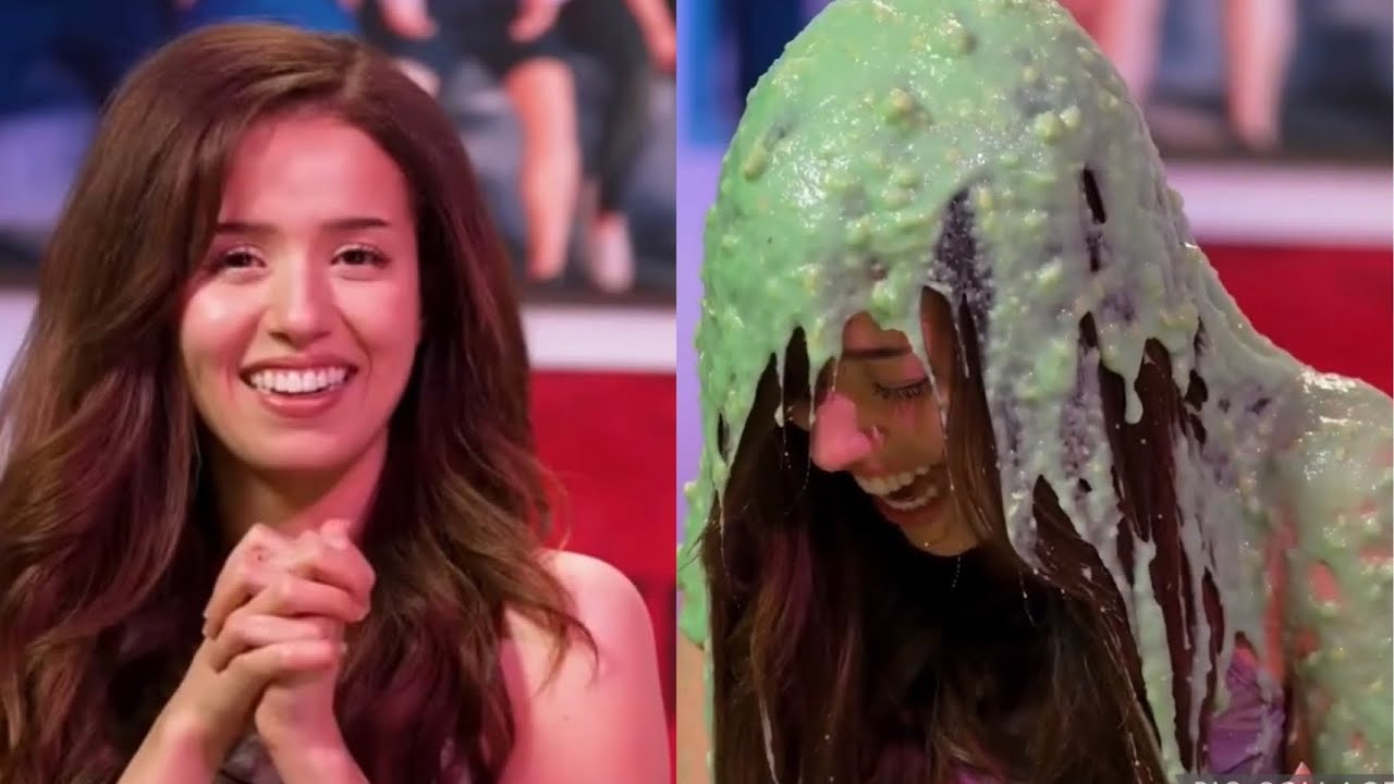 Popular Streamer Pokimane Takes A Bucket Of Slime!! - YouTube