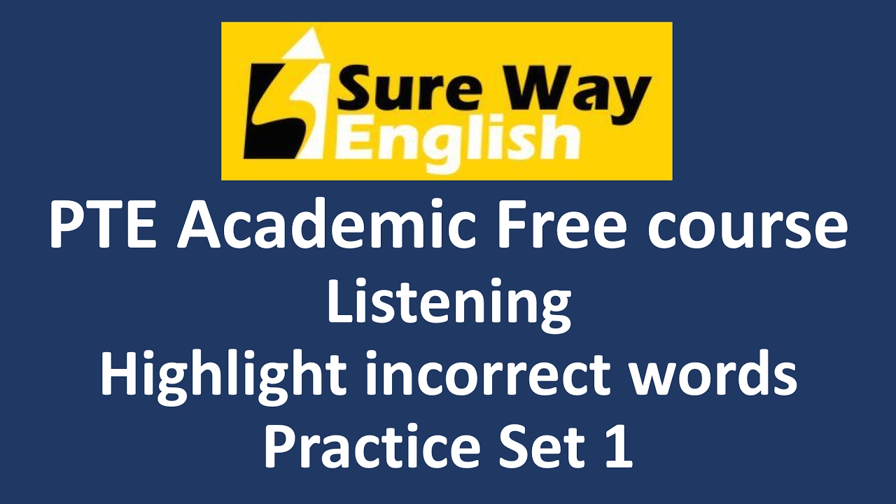 PTE Highlight Incorrect Words Practice Questions with Answers and ...