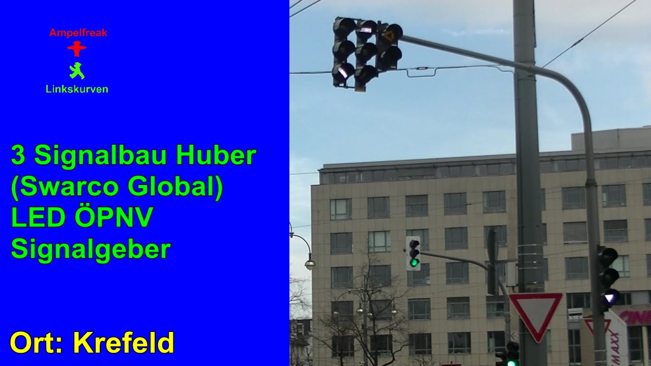 3 Signalbau Huber (Swarco Global) LED ÖPNV Signalgeber - YouTube