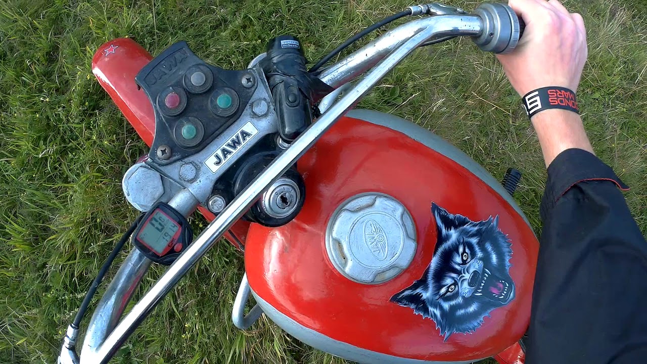 HELMET MOUNT MOTORCYCLE (2017-06-23) #1 JAWA 250/353 forest - YouTube