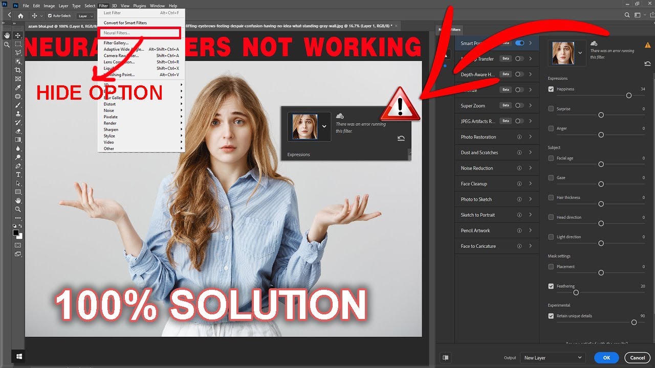 Neural Filter Not Working 100 Solution Guaranty Adobe Photoshop 2021 Creative Quick Neural Filter Not Working 100 Solution Guaranty Adobe Photoshop 2021 Creative Quick