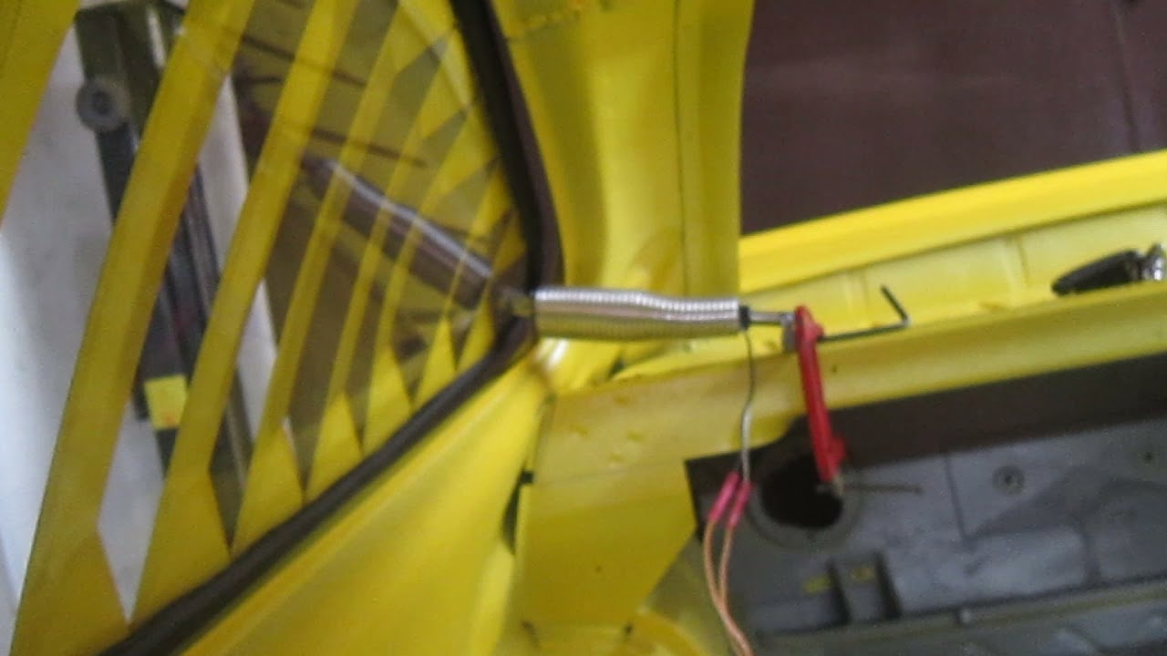 Opel GT with motorized pop-out side rear windows with louvers - YouTube