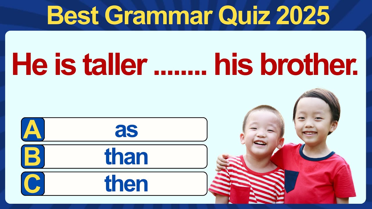 Best Grammar Quiz 2025 🏆 | Only 1% Pass 💀 | Ultimate English Test 🔥 ...