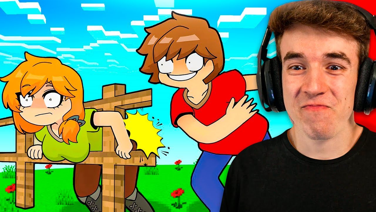 REACCIONO a ANIMACIONES de MINECRAFT | LAS AVENTURAS de STEVE Y ALEX ...