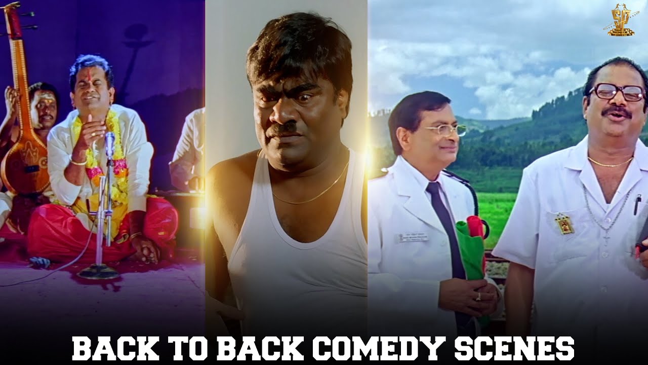 Telugu Back To Back Comedy Scenes | Brahmanandam, Babumohan, M.S ...