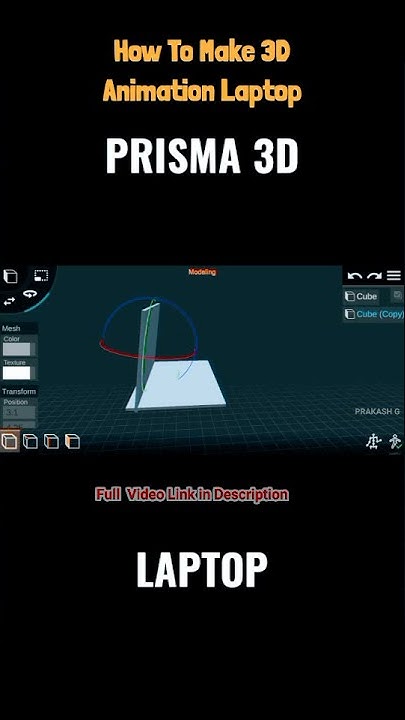 How to Make 3D Animation Laptop /Prisma 3D Tutorial Video - YouTube