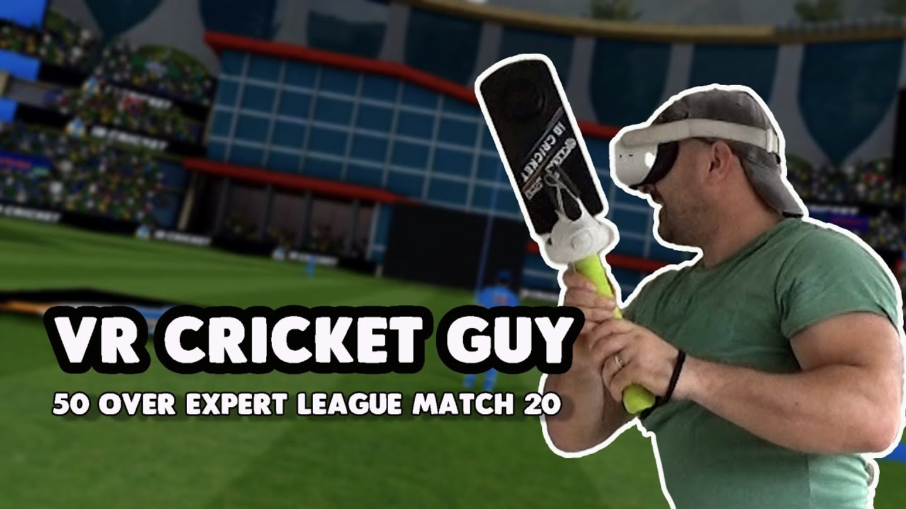 VR Cricket highlights from a 50 Over Expert League match in iB Cricket ...