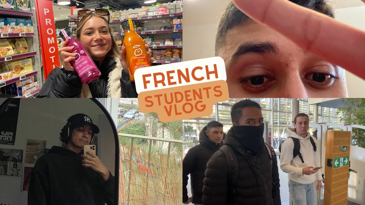 Vlog : French students vlog 🏫 - YouTube