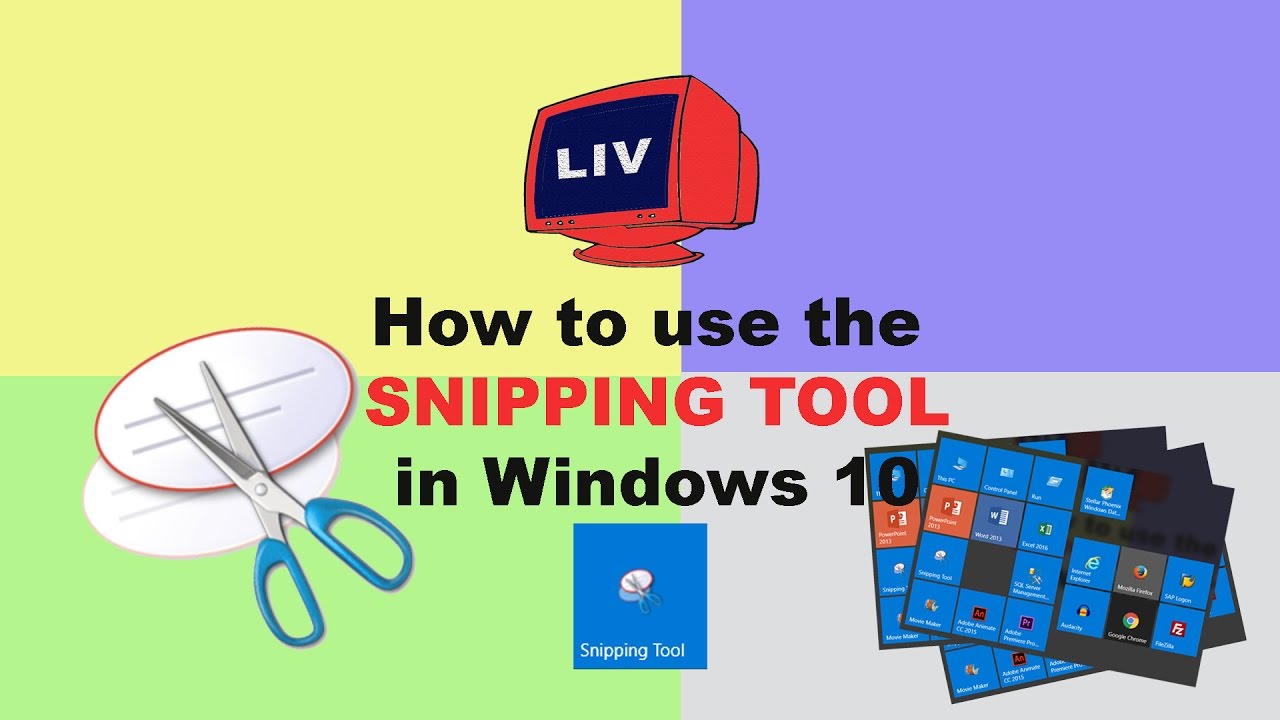 How to take a screenshot in Windows 10 (Snipping Tool) - YouTube