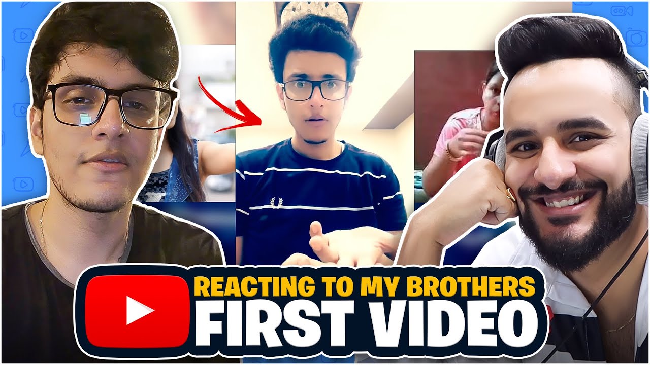 Reacting to my Brother's FIRST video on YOUTUBE !! @triggeredinsaan ...