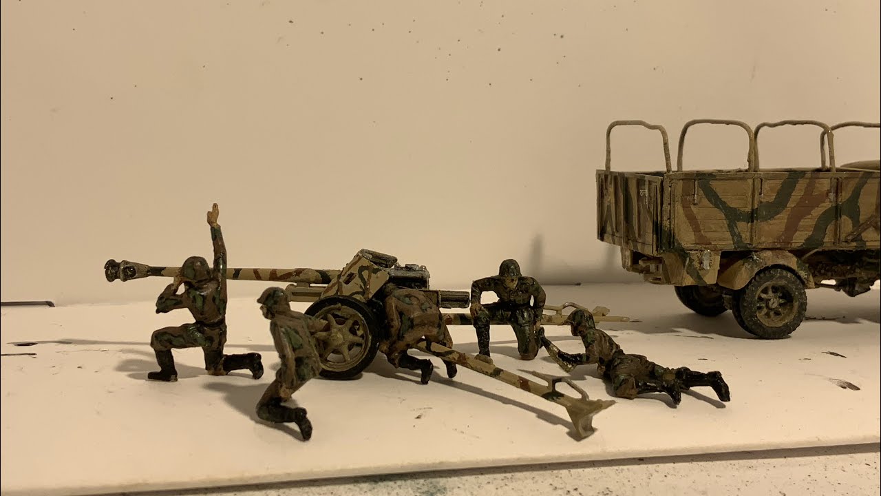 Part By Part Build Airfix Vintage Classic 1/76 Opel Blitz and Pak 40 ...