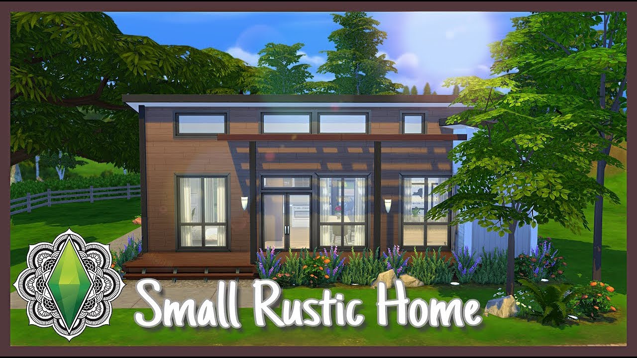 The Sims 4: Speed build - Small Rustic Home + CC LIST || Beatriz Sims ...