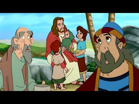 Desenho bíblico os milagres de Jesus 