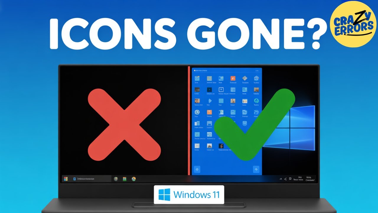 Lost Desktop Icons in Windows 11/10? Here's the Fastest Fix! - YouTube