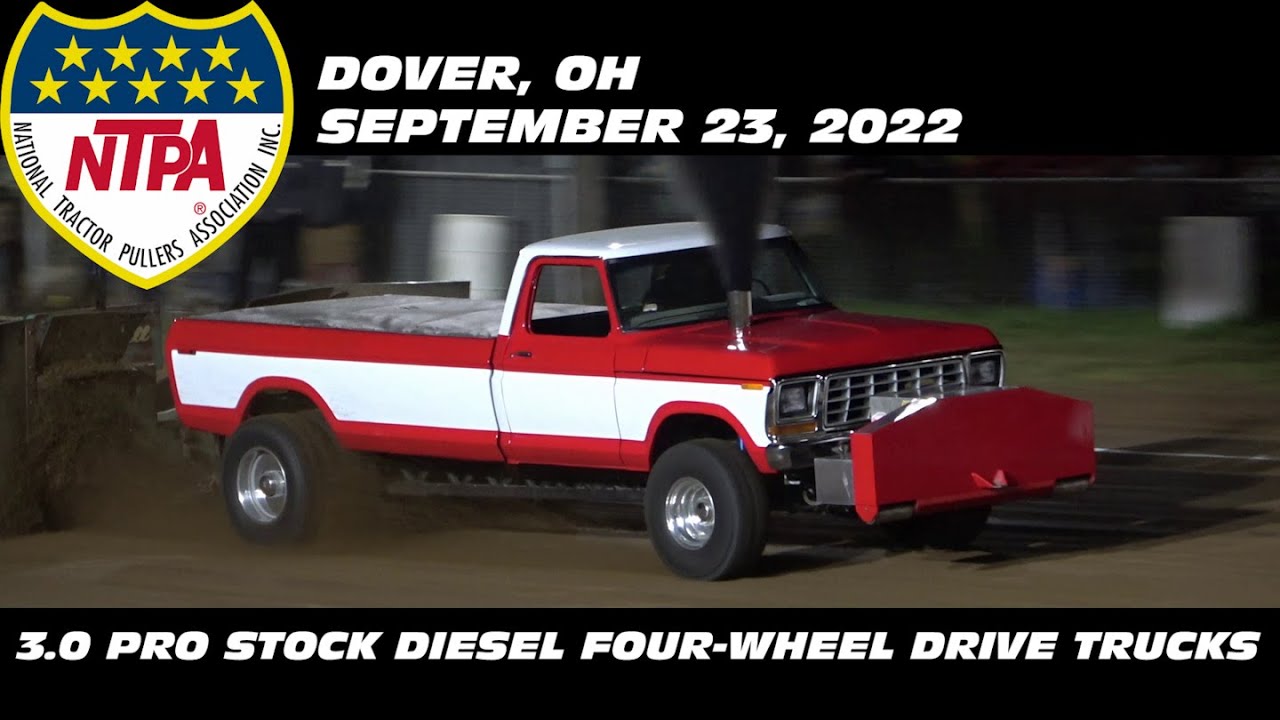 9/23/22 NTPA R2 Dover, OH 3.0 Pro Stock Diesel FWD Trucks - YouTube