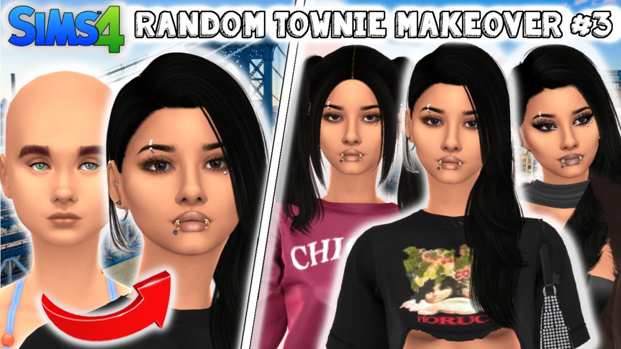 Random Townie Makeover N.3 "Olivia Bell" - Sims 4 CAS + CC Folder & Sim ...