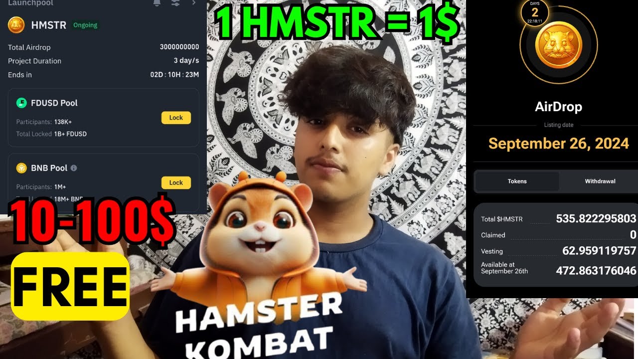 Hmstr Binance Launchpool | Binance Hamster Launchpool | Earn Free 100$ Free From Hmstr ...