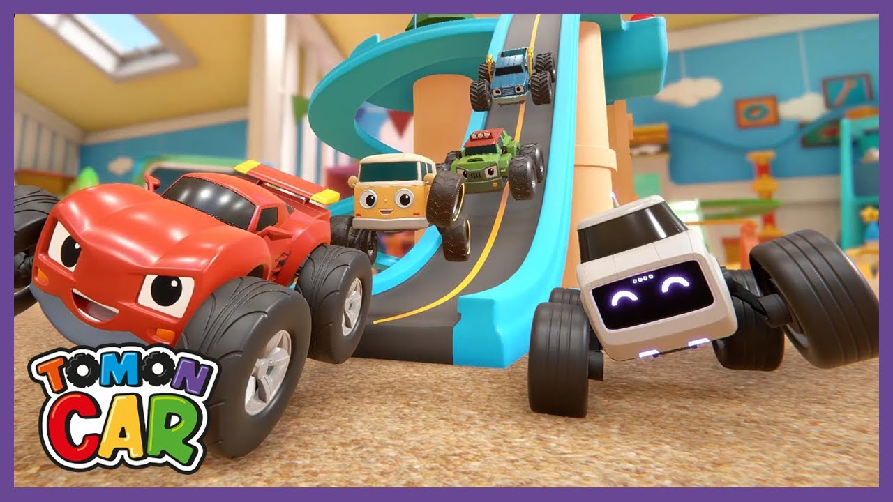 Learn Colors With Parking Tower Slide play | +More Nursery Rhymes ...