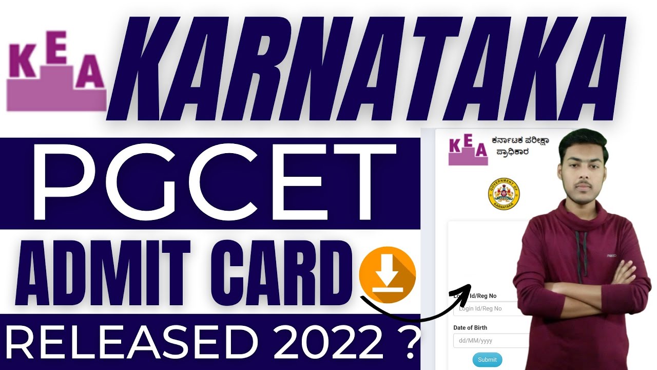 karnataka pgcet 2022 admit card | kea pgcet admit card 2022 - YouTube