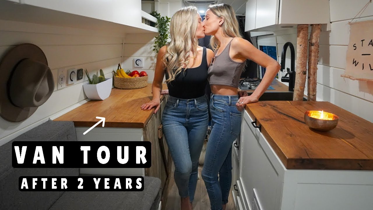 VAN TOUR | Sprinter Van Converted to Off-Grid Tiny Home for Full-Time ...