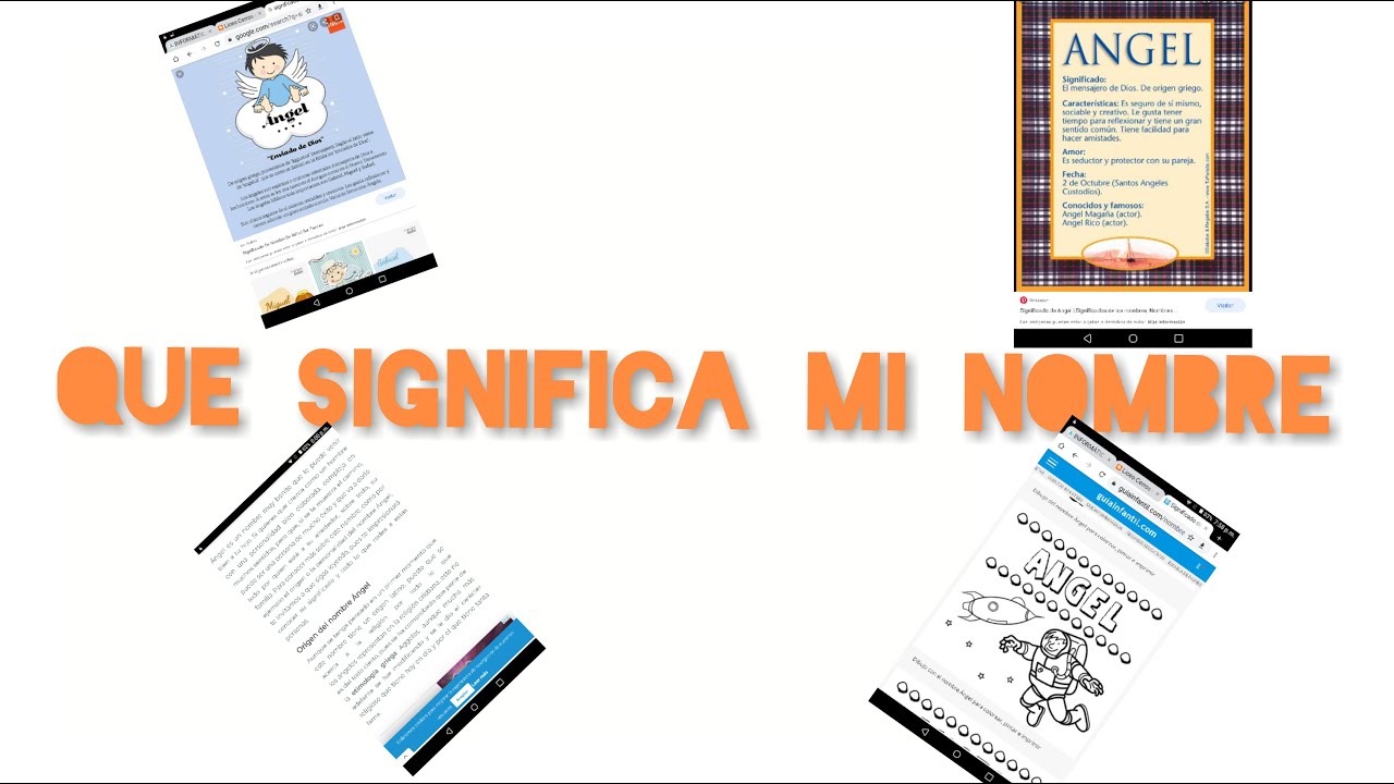 Que significado tiene mi nombre - YouTube