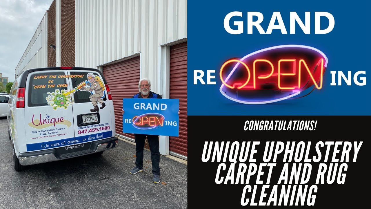 Grand Re-Opening with Unique Larry from Unique Upholstery Carpet and ...