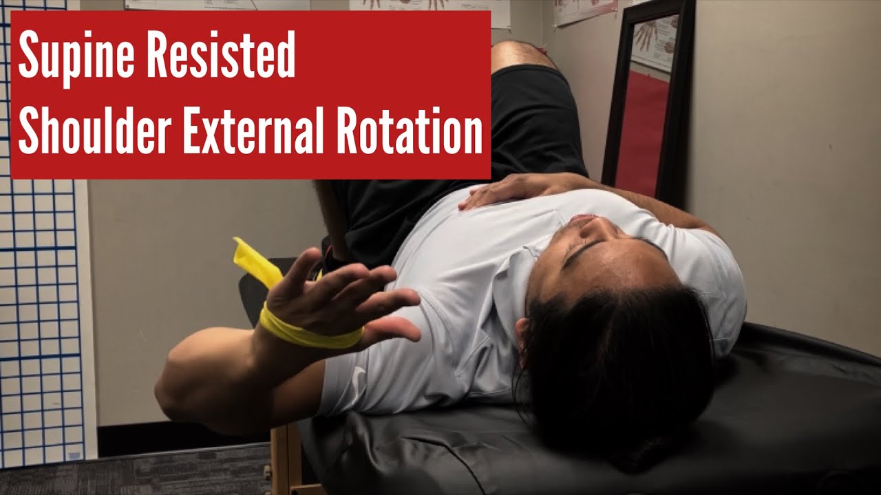 Supine Shoulder External Rotation - YouTube
