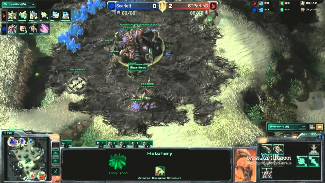SC2:WCS Finals 2012 Ro16 Scarlet vs PartinG (Game 3) - YouTube
