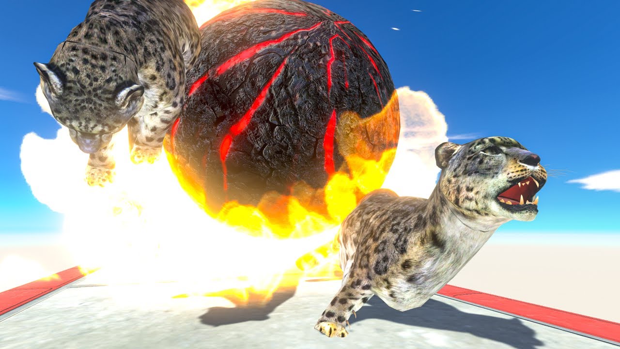 Run Away from Fireball - Animal Revolt Battle Simulator - YouTube