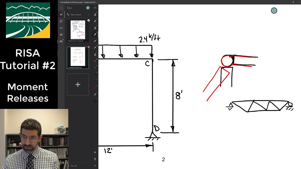 CS2 Moment Releases in RISA (Education Version) - YouTube