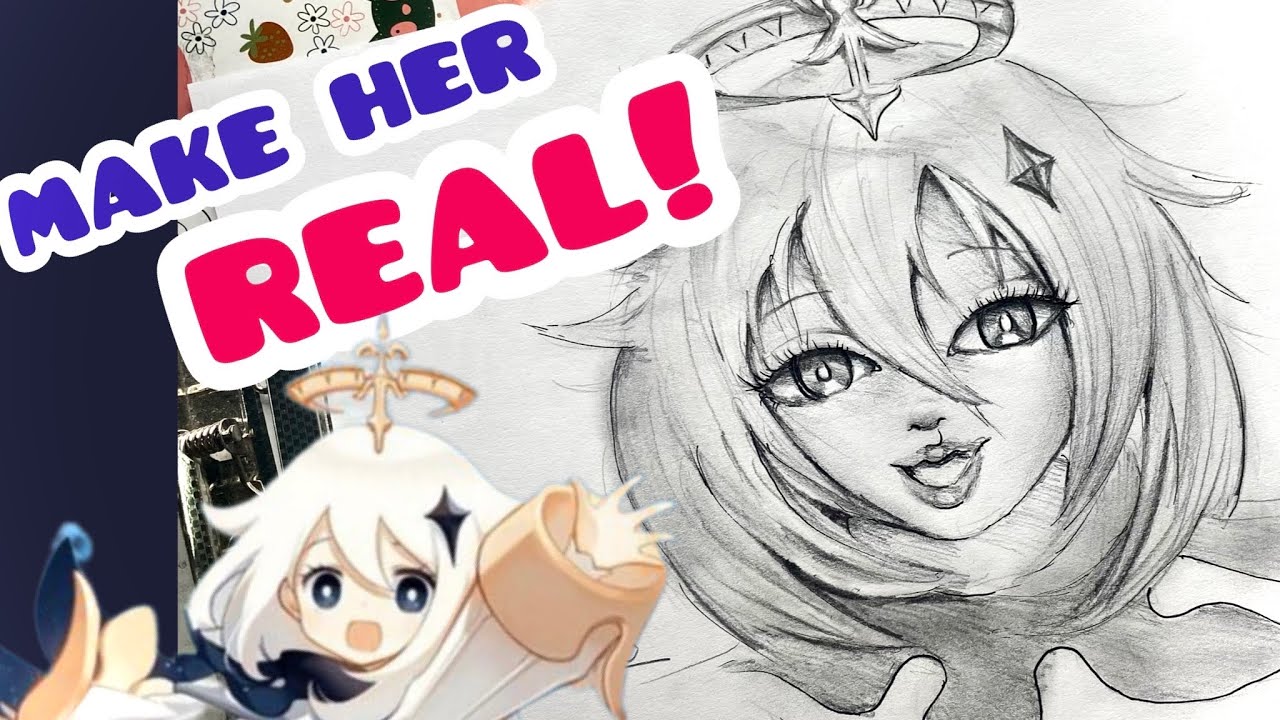make Paimon real! | how to draw Paimon from genshin impact game | easy ...