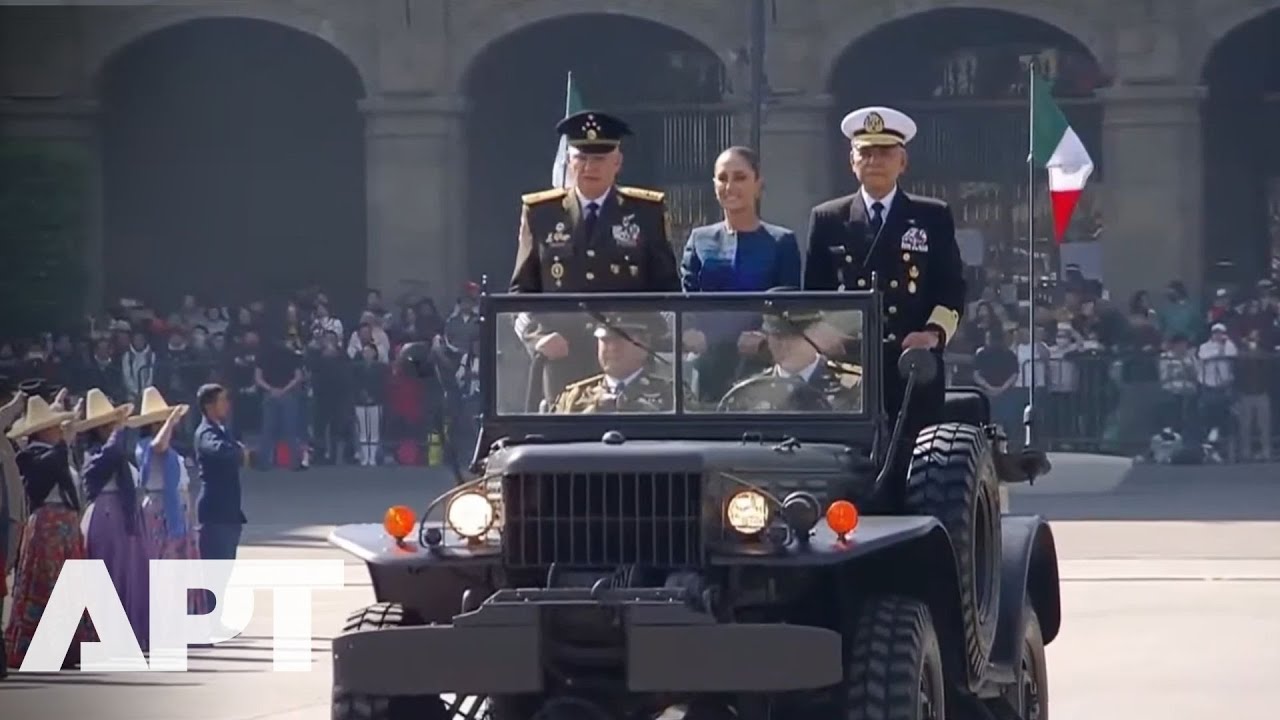 WATCH | Mexican President Sheinbaum Leads Military Parade, Warns ...