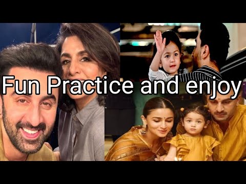 dance practice by ranbir kapoor mom Neetu kapoor fun practice and enjoyment