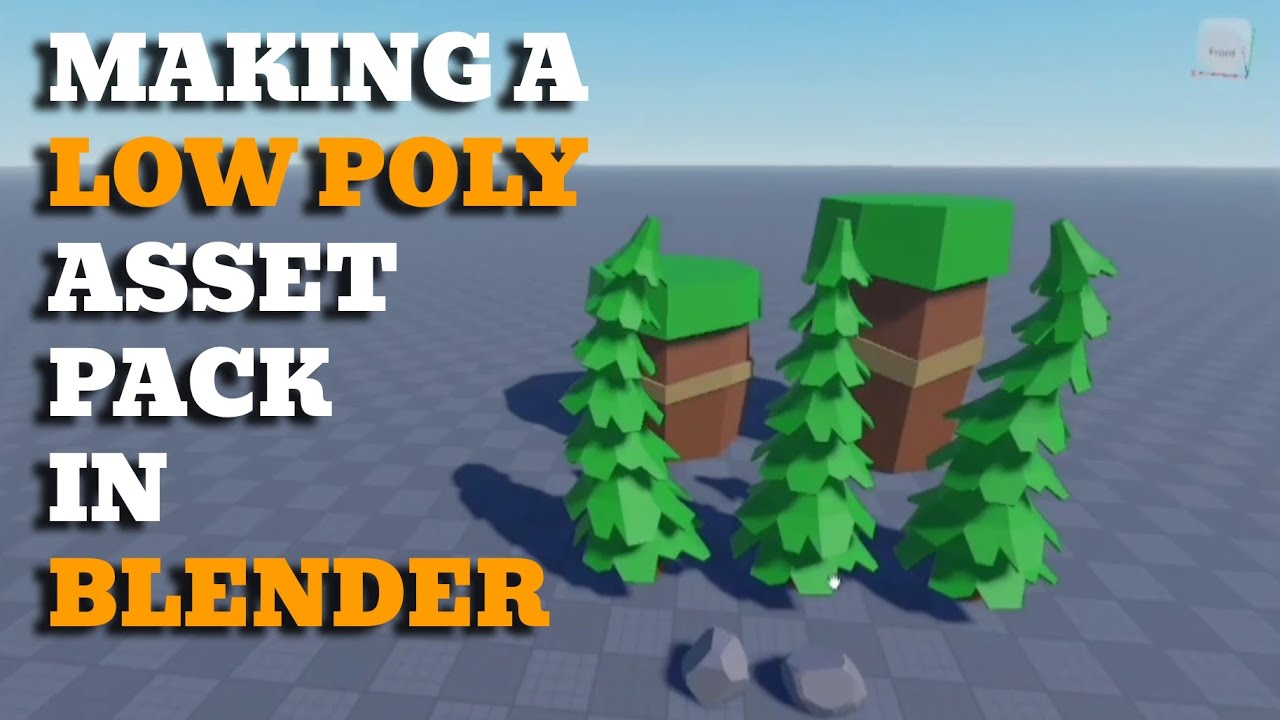 how to make Low Poly asset pack using Blender - YouTube