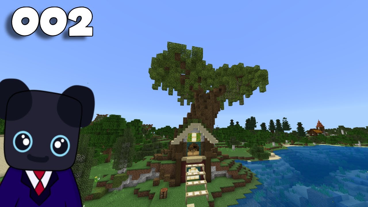 I Built GIANT custom TREE in Minecraft Survival :BlockSMP S4 (#2) - YouTube