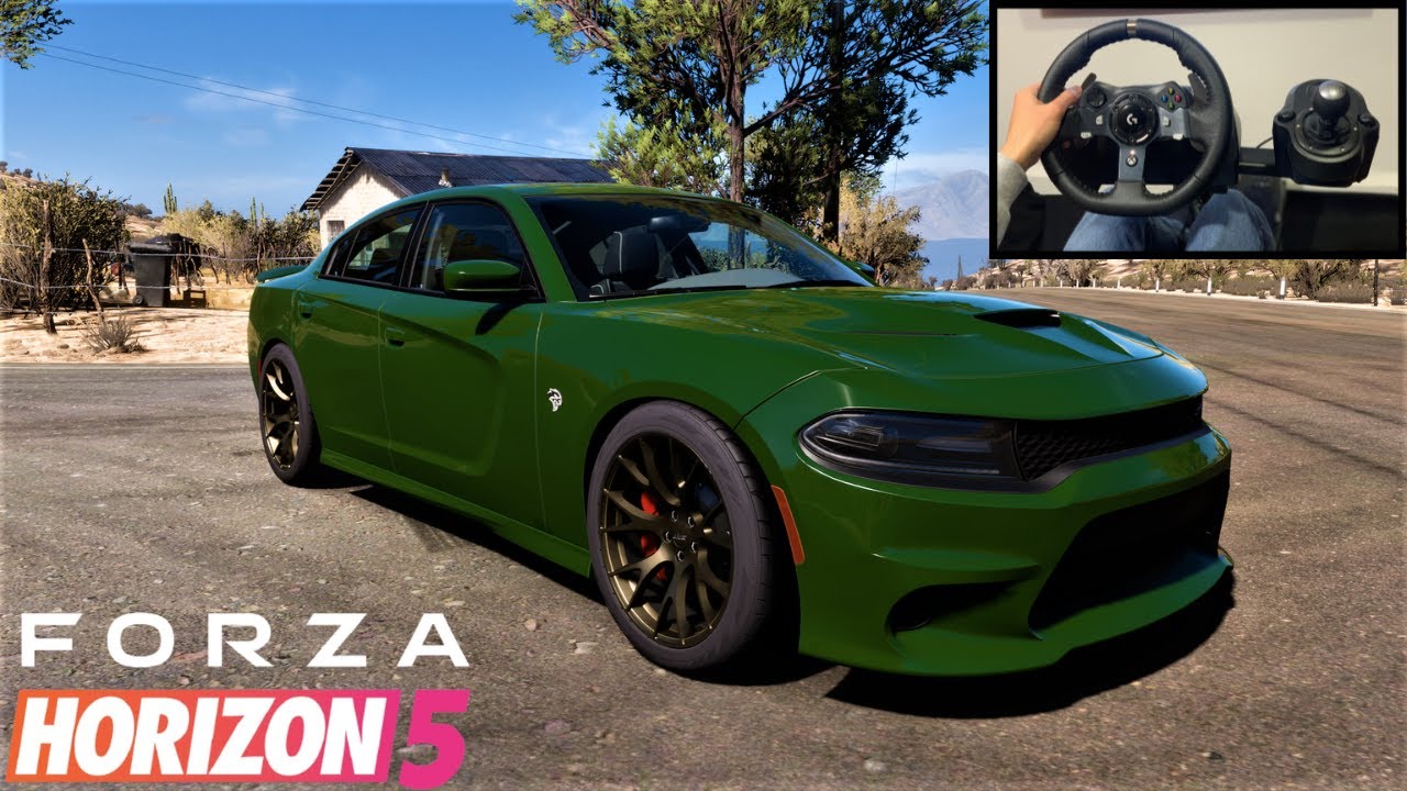 DODGE CHARGER SRT HELLCAT 1000HP| Forza Horizon 5 |steering wheel ...