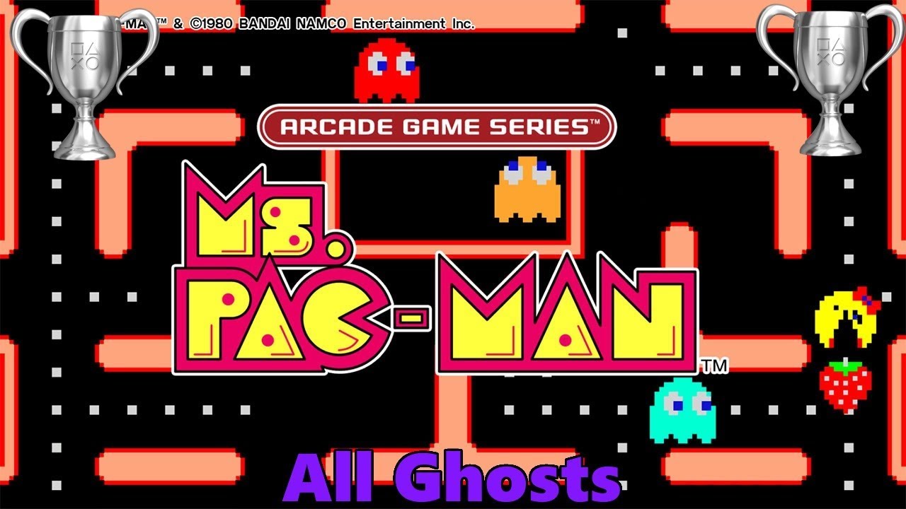 Ms. Pacman- All Ghosts Trophy - YouTube